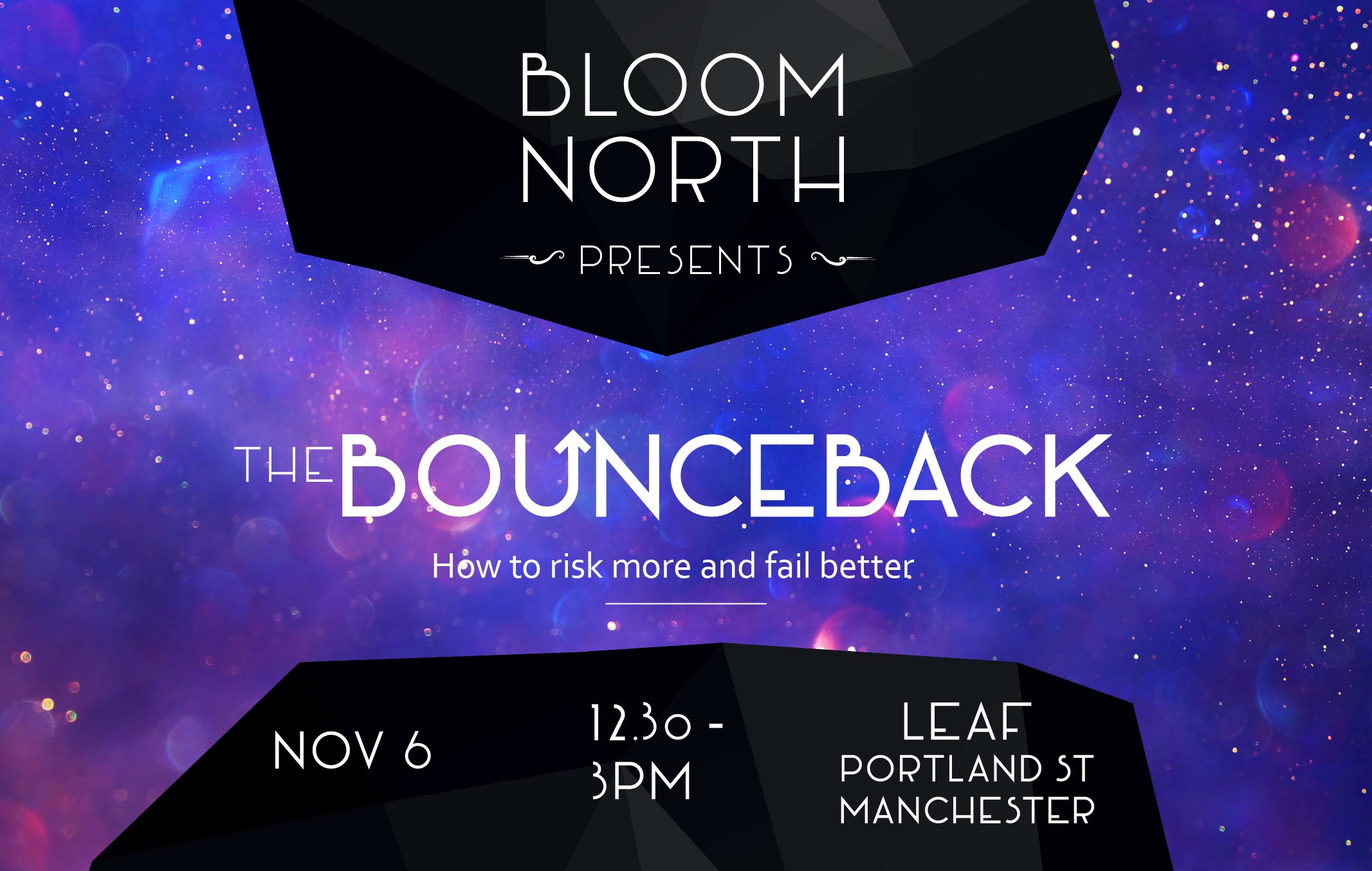 THE BOUNCE BACK - HOW TO RISK MORE AND FAIL BETTER....PRESENTED BY ...