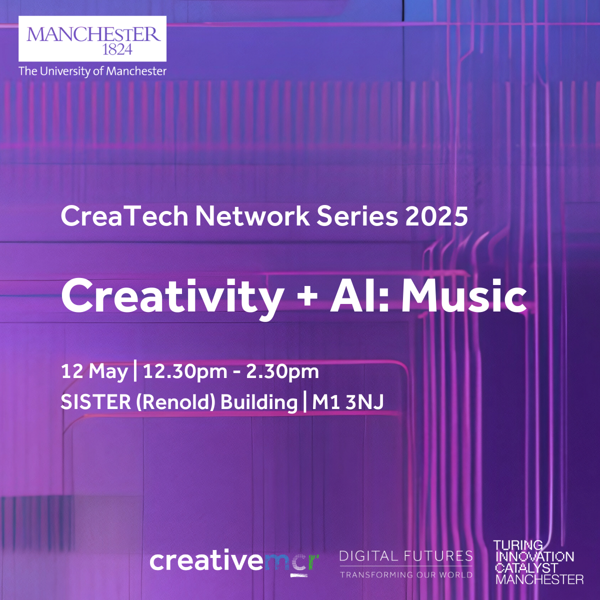 Creativity + AI: Music (CreaTech Network Series 2025) | Manchester Digital